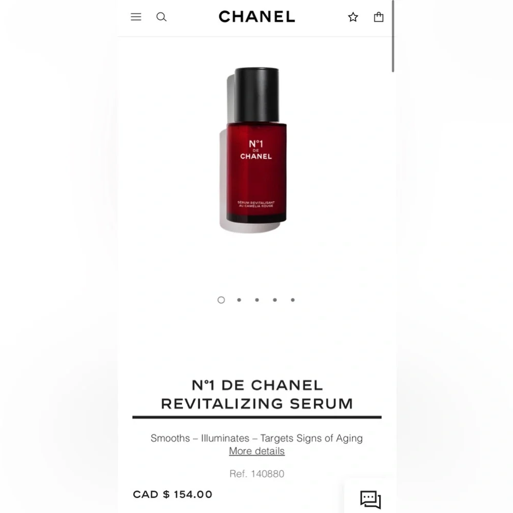 CHANEL | Skincare | Chanel N De Chanel Red Camellia Revitalizing Serum ...